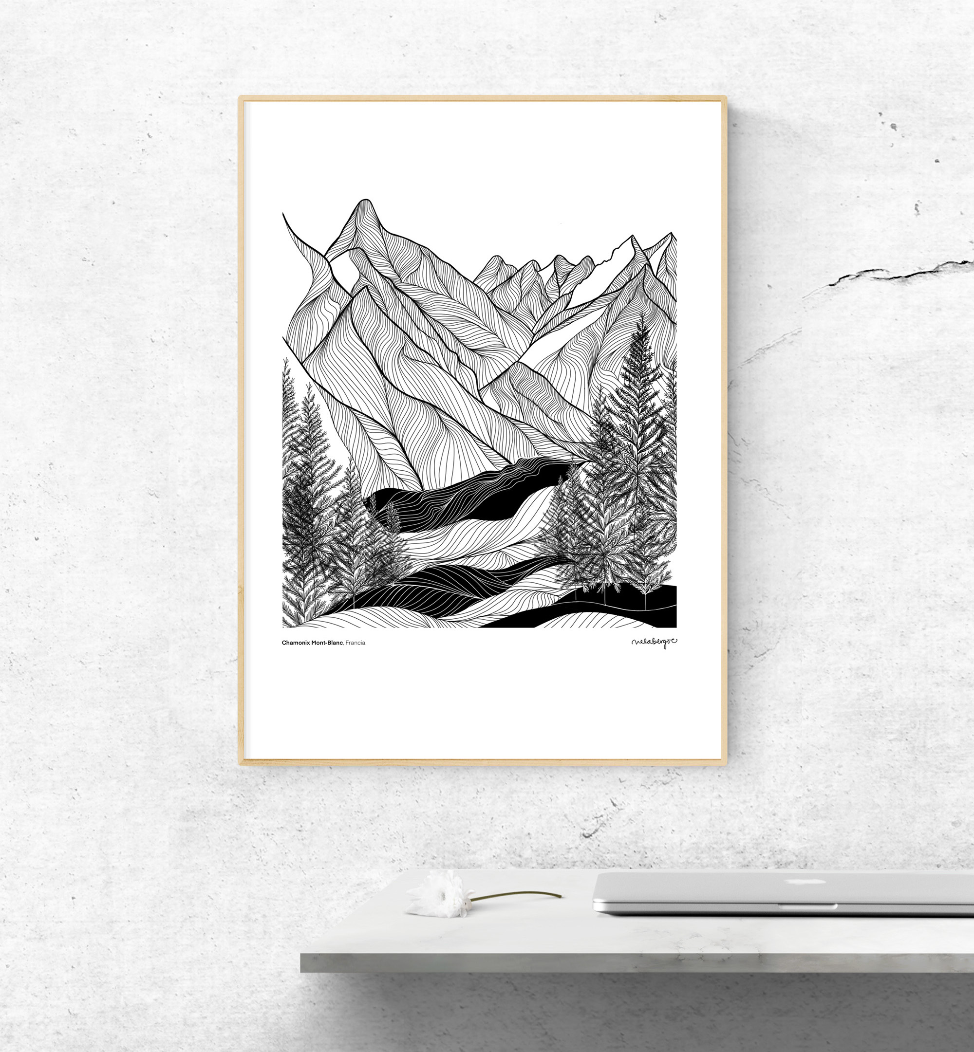 Chamonix Lines - Artchic