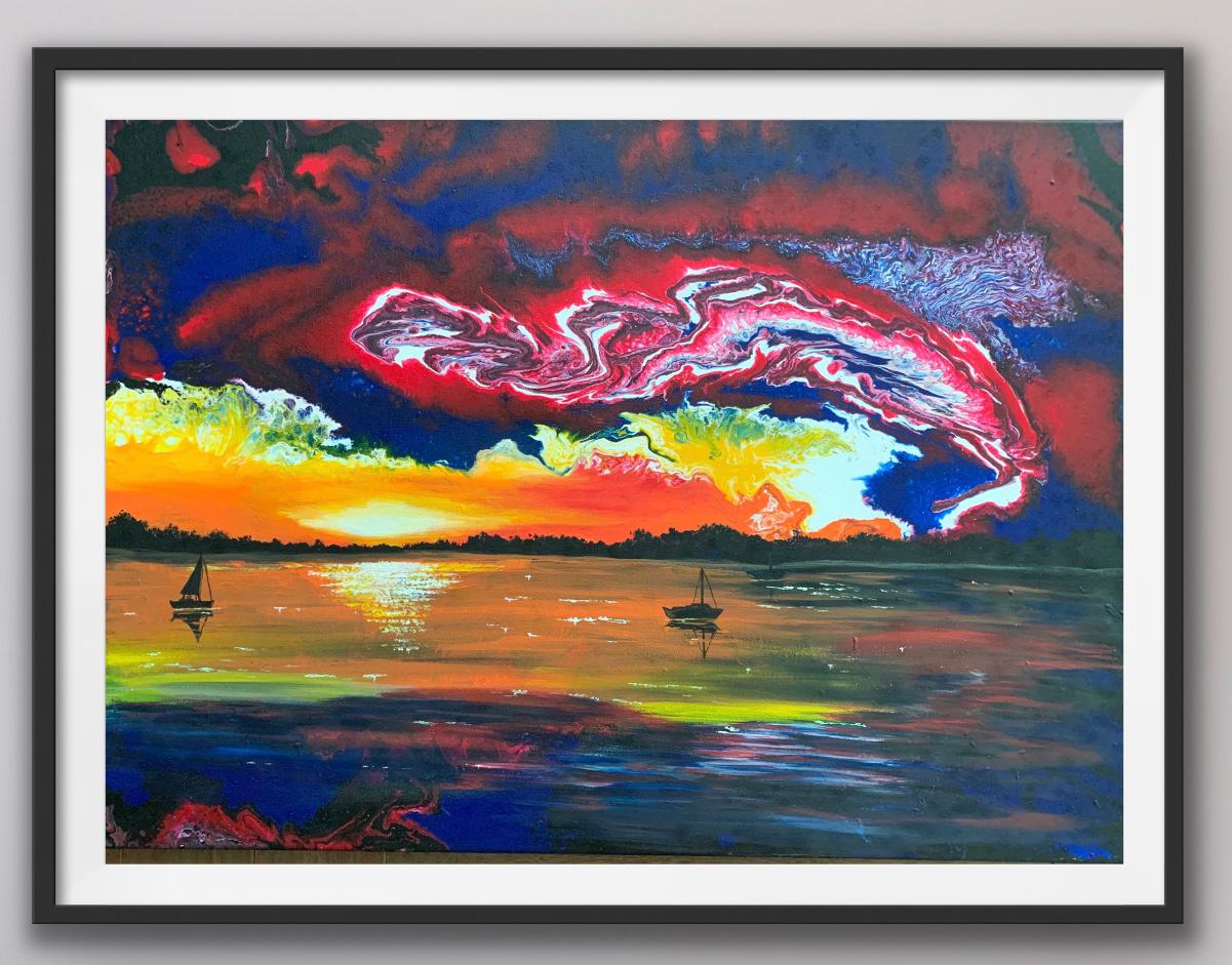 Splashy Sunset - Artchic