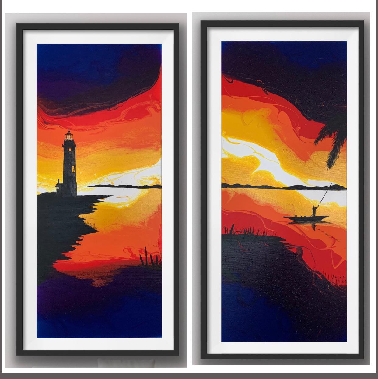 The calm sunset - Artchic