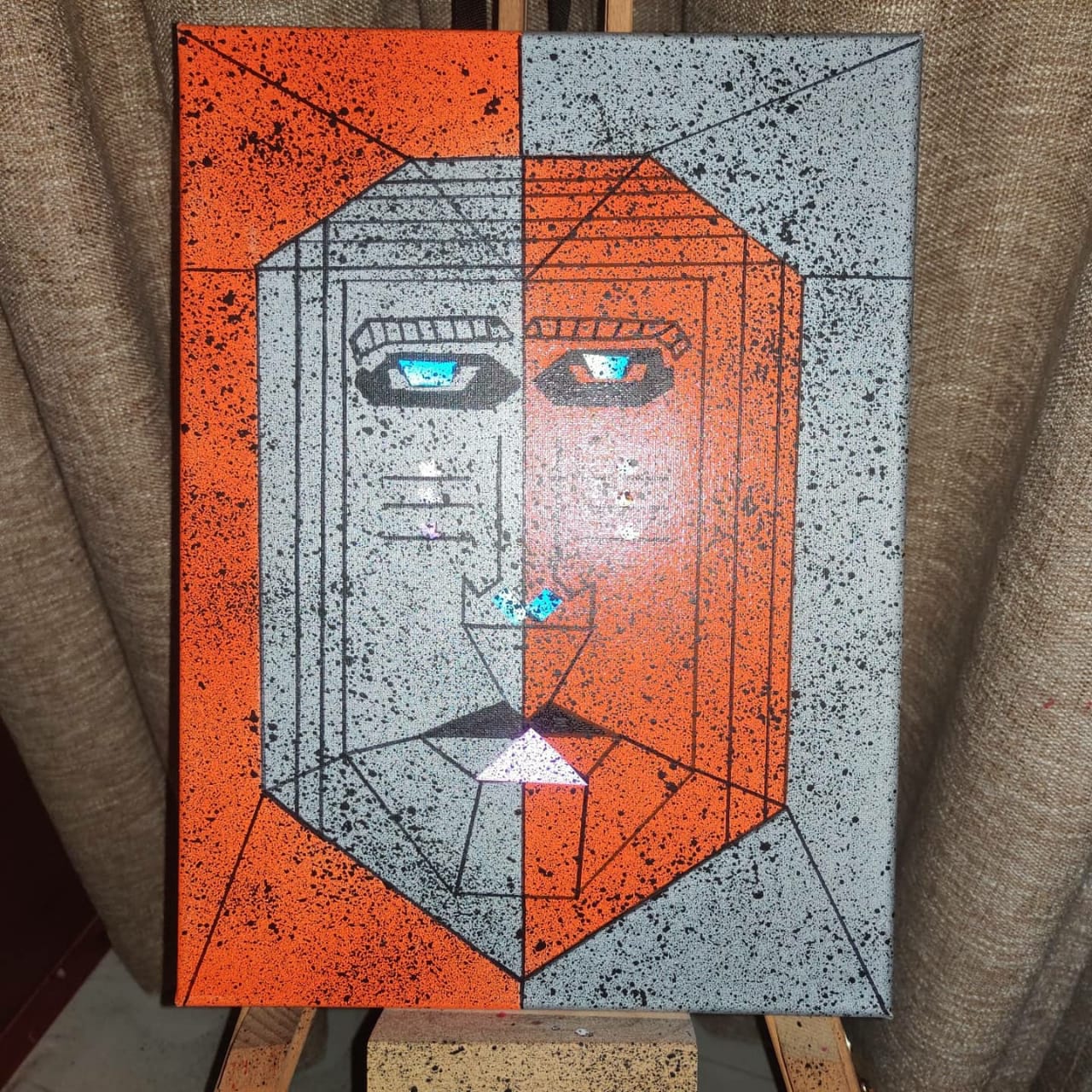 Two faced colorful soul - Artchic