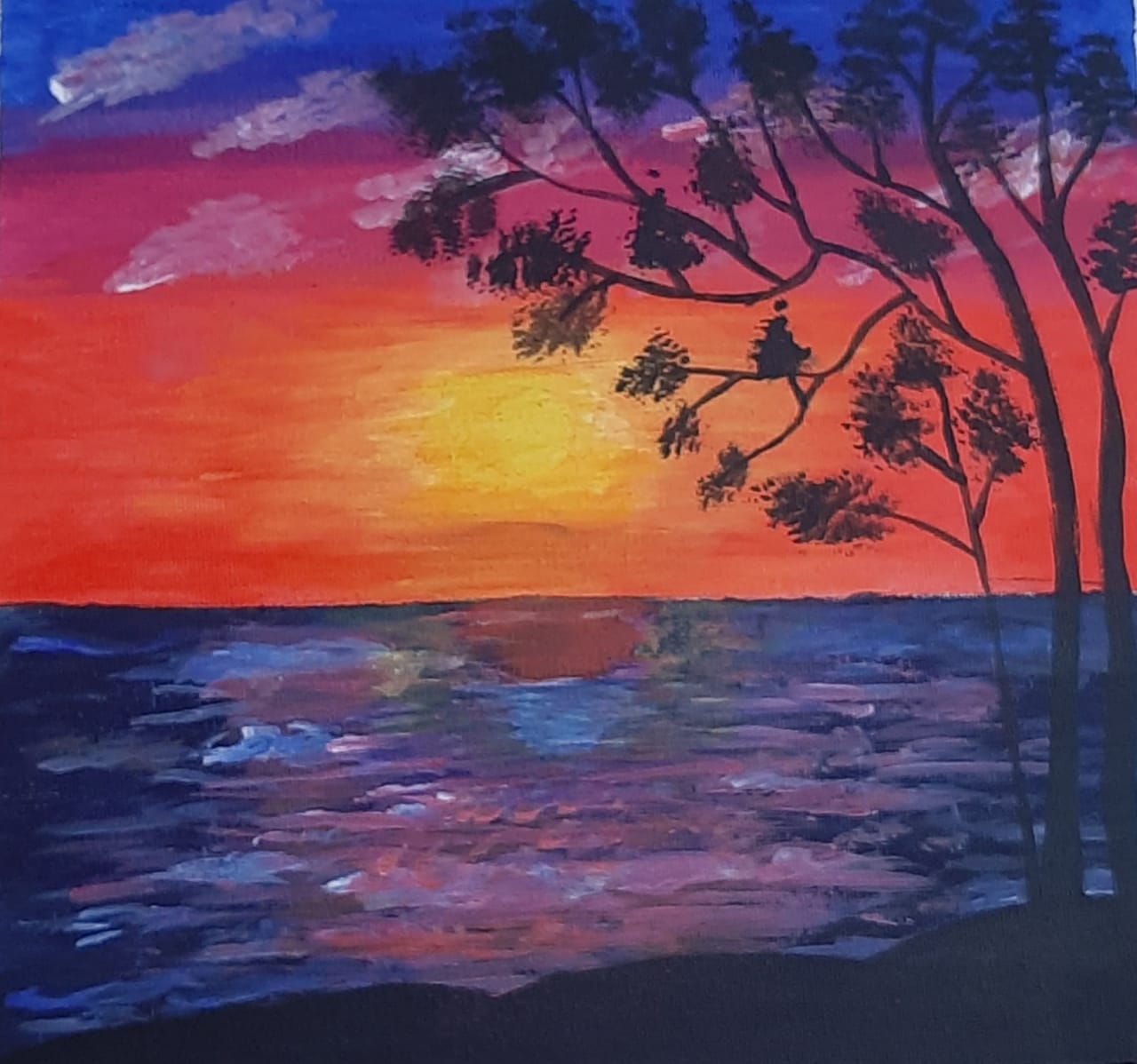 Dusk and Dark evening near the sea - Artchic