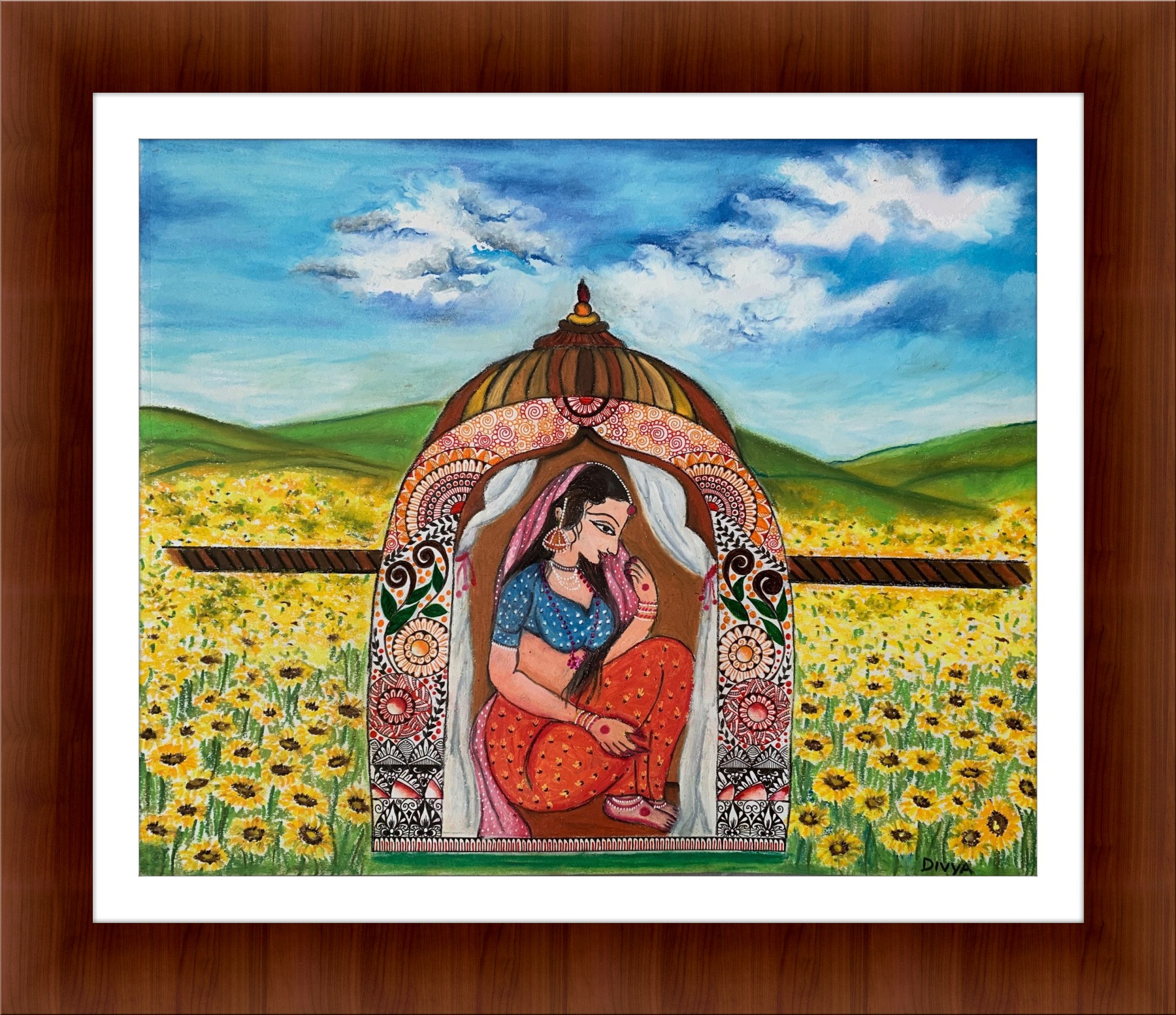 Indian Bride in a Palki - Artchic
